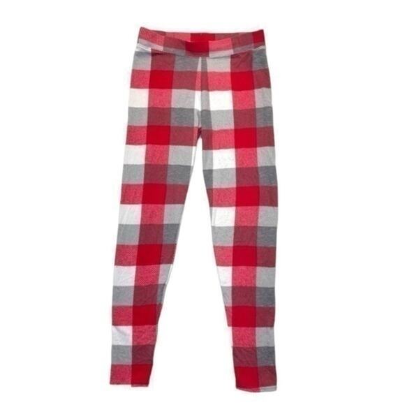 Justice | Pajamas | Justice Plaid Pajama Pants Red White Gray Fleece ...